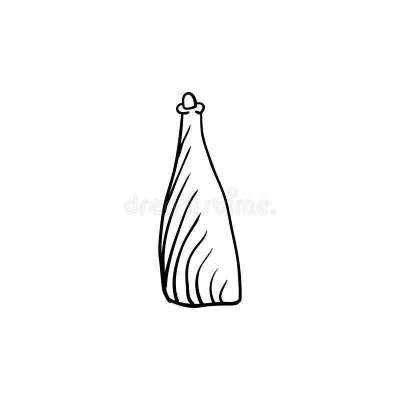Halloween Doodle Poison Bottle with Element. Isolated Vector ...