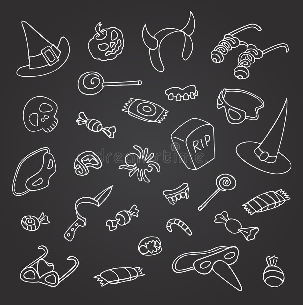 Halloween Doodle Vector Set Stock Illustrations – 15,547 Halloween ...