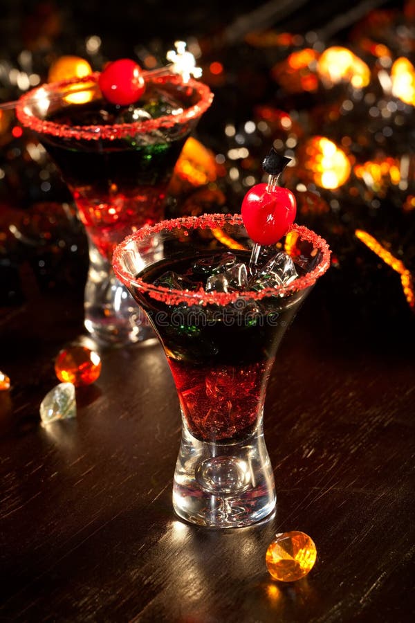 Halloween Drinks - Devil S Blood Cocktail Stock Photo - Image of hard ...