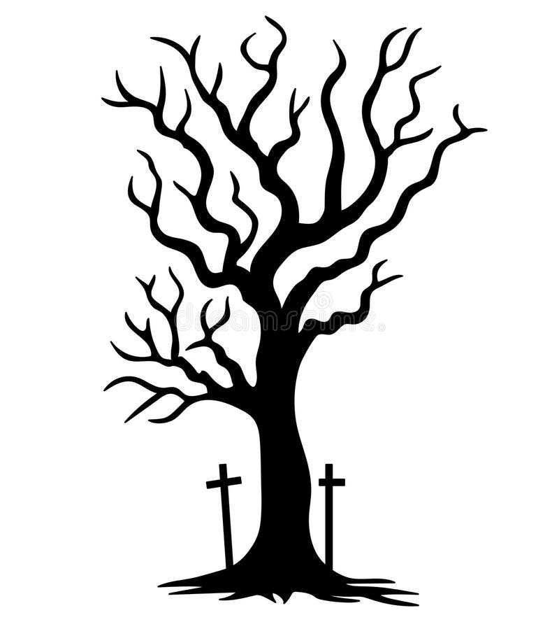 Dry Tree Silhouette Stock Illustrations – 14,011 Dry Tree Silhouette ...
