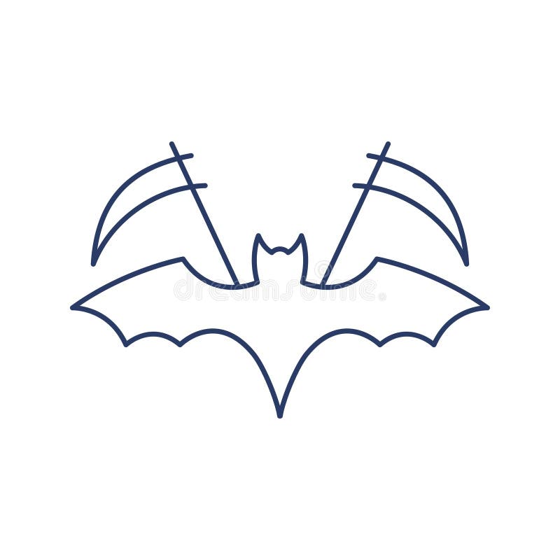 Halloween Evil Killer Bat Icon Stock Vector - Illustration of holiday ...