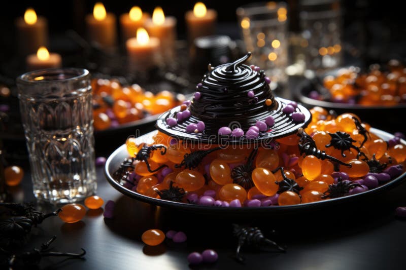 Halloween Extravagance, Captivating Visuals of Frightening De Stock ...
