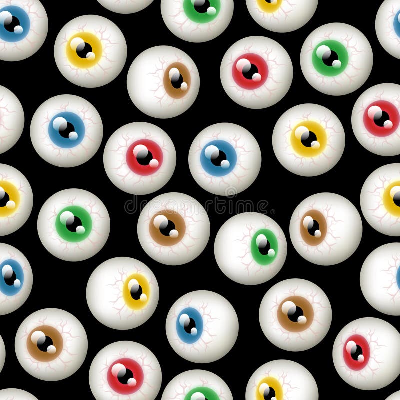 Eyeballs seamless pattern stock vector. Illustration of iris - 23246843