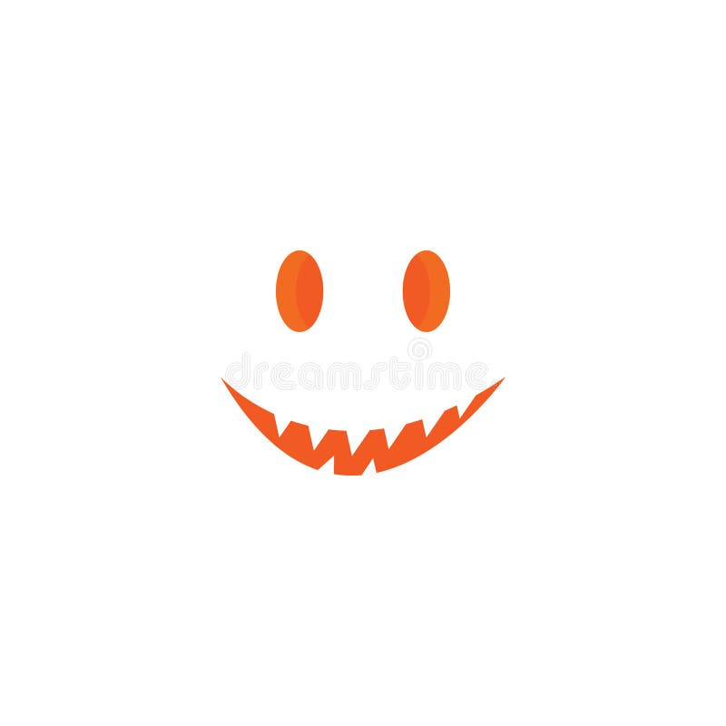 Halloween Face Horror Logo and Symbol. Stock Vector - Illustration of ...
