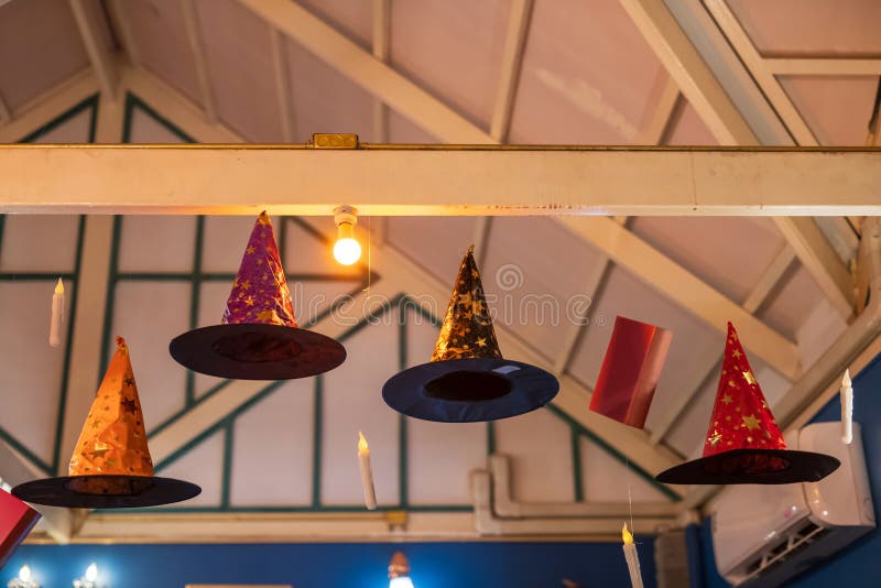 Witch Hats Hanging Ceiling Stock Photos - Free & Royalty-Free Stock ...
