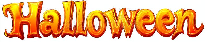 Halloween Festival Holiday Headline Text Design. Bold Cute Candy Blend ...