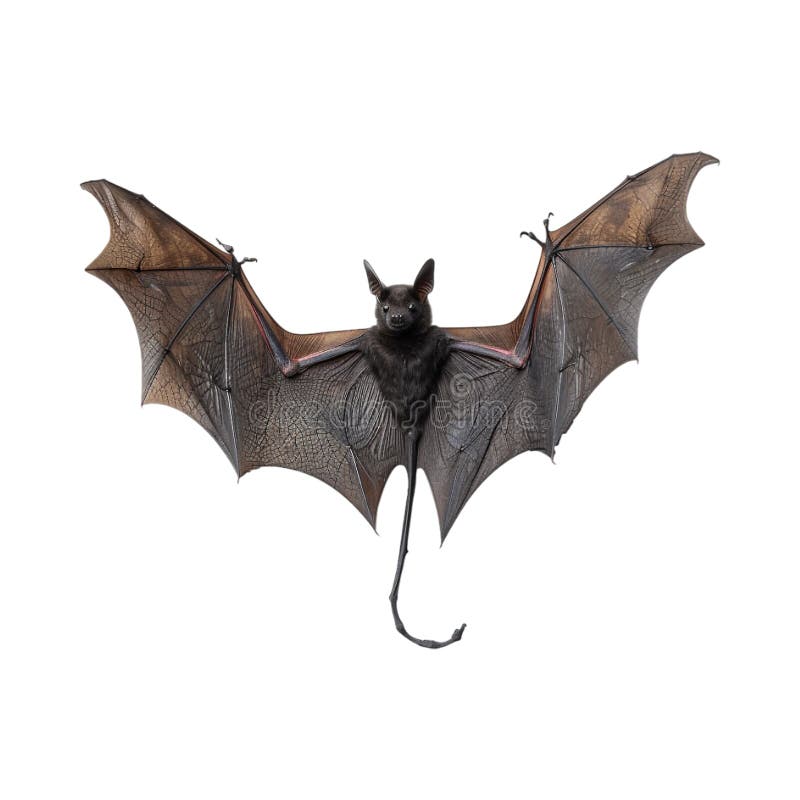 Halloween Flying Bat on Transparent Background - Ai Generated Stock ...