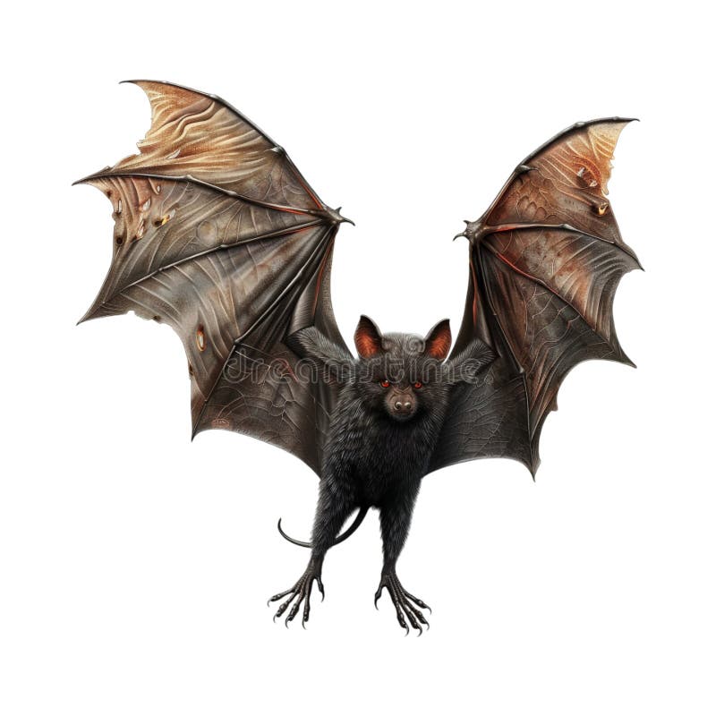 Set of Halloween Flying Bats for Your Design, Game, Card. Big ...