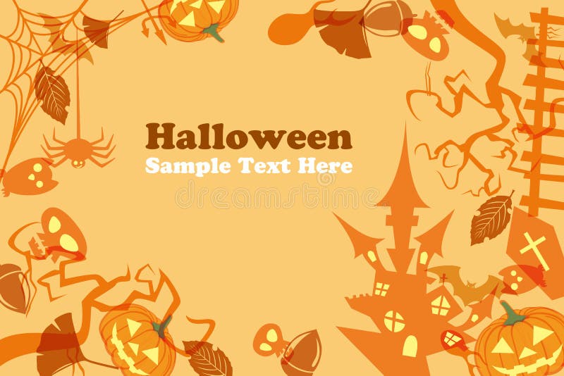 Halloween Frame stock vector. Illustration of background - 21083638