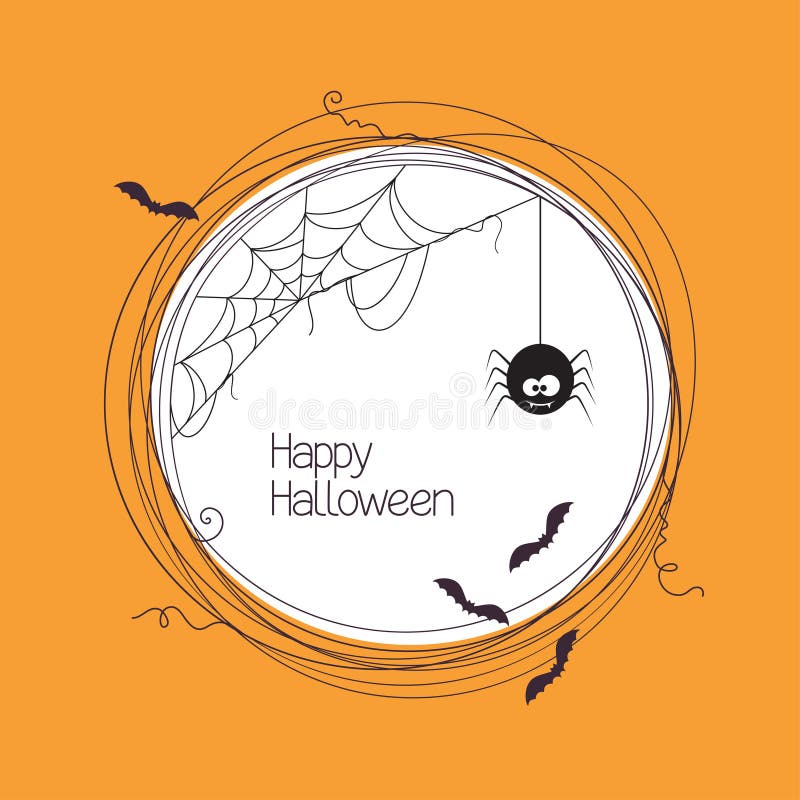 Halloween frame stock vector. Illustration of holiday - 58022452