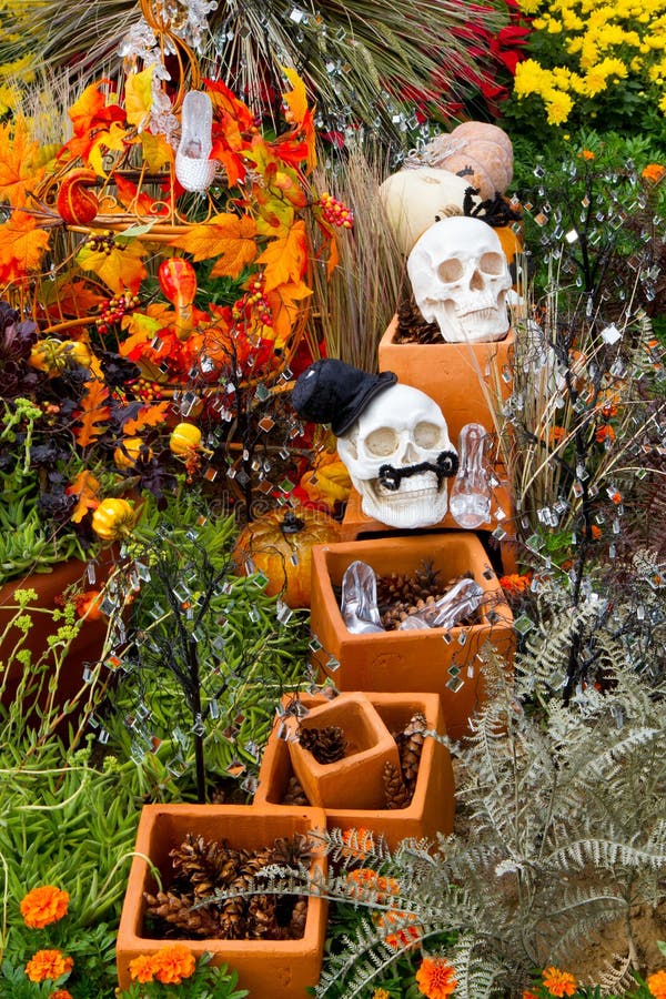 Halloween Garden stock photo. Image of cart, foliage - 26603986
