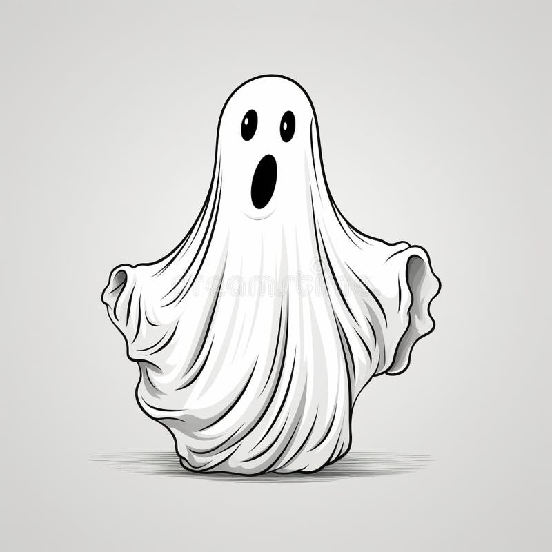 Halloween Ghost Activity Sheet Stock Illustration - Illustration of ...