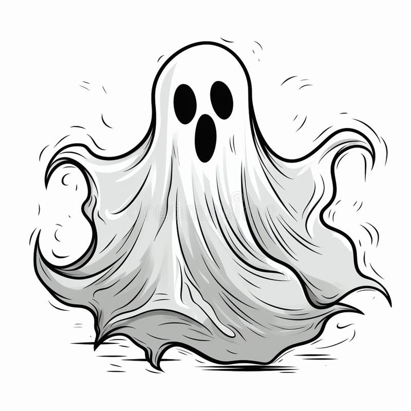 Halloween Ghost Activity Sheet Stock Illustration - Illustration of ...