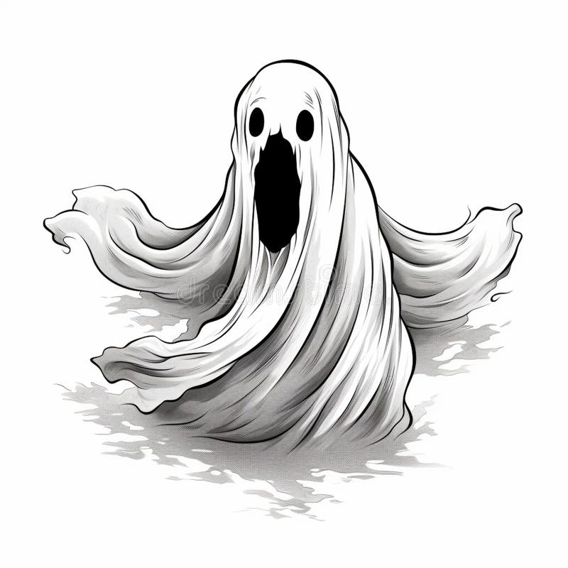 Halloween Ghost Activity Sheet Stock Illustration - Illustration of ...