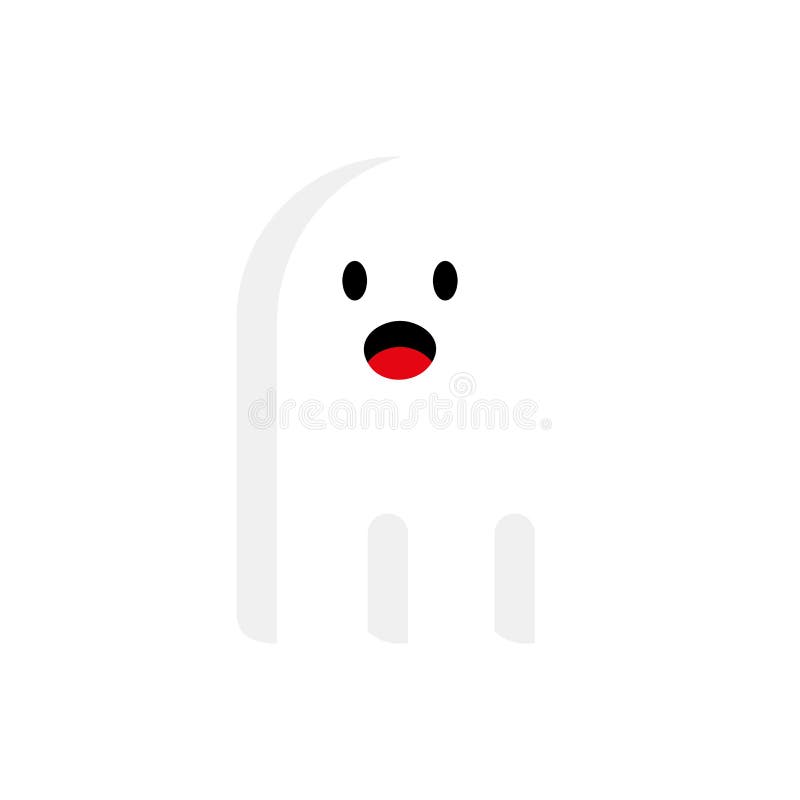 Halloween Ghost Character Isolated on Transparent Background Stock ...