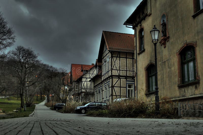 Halloween. Ghost in a Haunted House in Germany Stock Photo - Image of ...