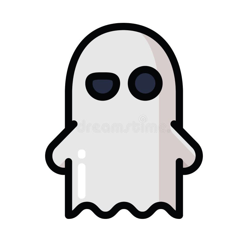 Halloween Ghost Icon stock vector. Illustration of party - 100173244