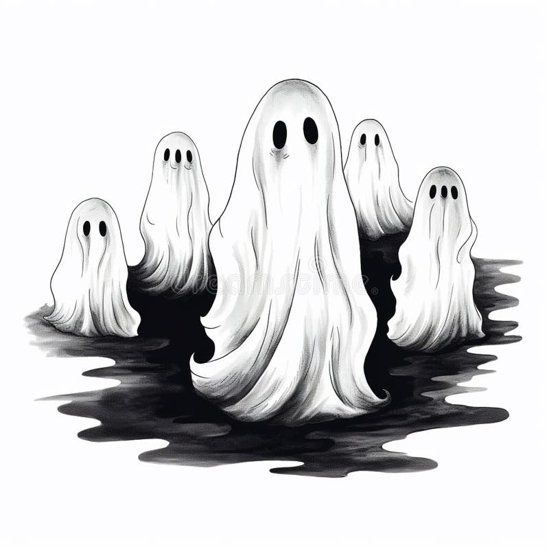 Halloween Ghost Pop Art stock illustration. Illustration of isolated ...