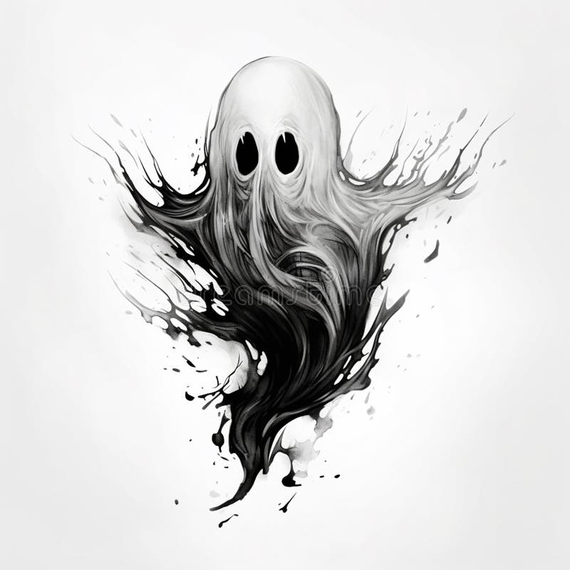 Halloween Ghost Social Media Post Stock Illustration - Illustration of ...