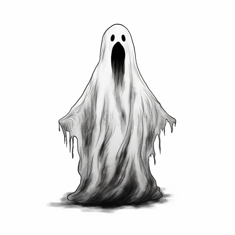 Halloween Ghost Video Game Character Stock Illustration - Illustration ...