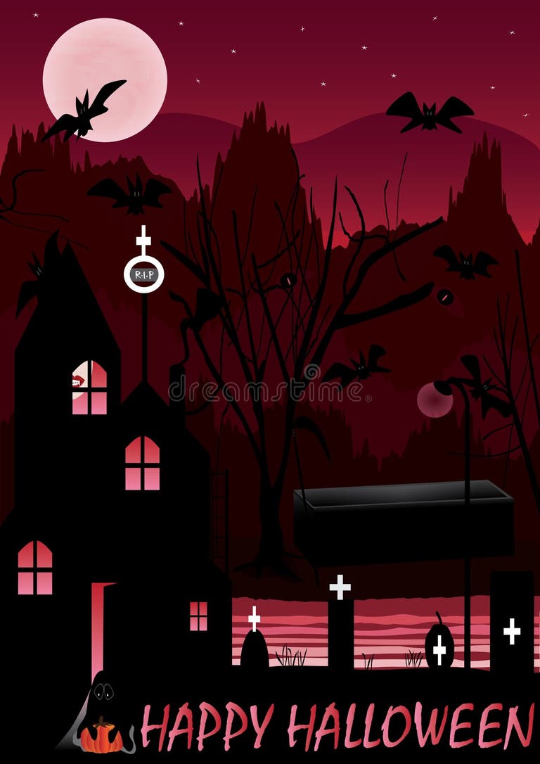 Halloween Tree Borders Stock Illustrations – 117 Halloween Tree Borders ...