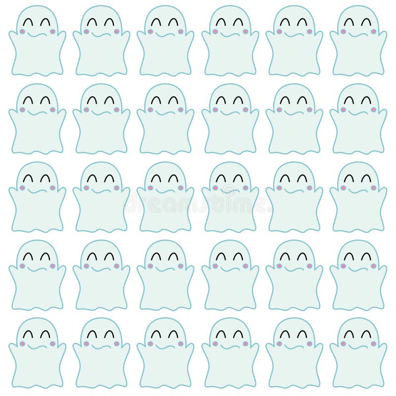 Halloween Ghosts Design Pattern Texture Background Wallart Stock Vector ...
