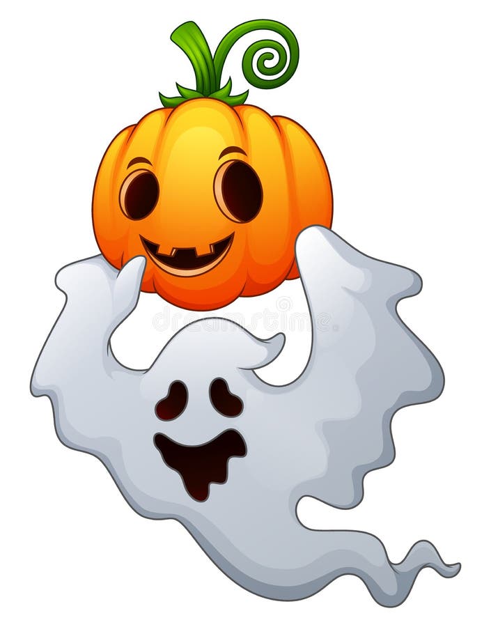 Halloween Ghosts Clip Art 3 Stock Illustration - Illustration of ...