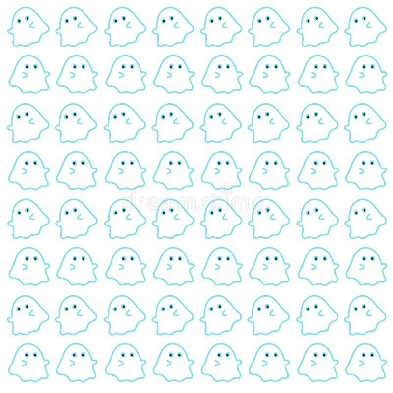 Halloween Ghosts Pattern Texture Background Stock Vector - Illustration ...