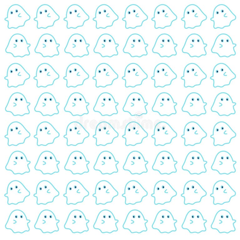 Halloween Ghosts Pattern Texture Background Stock Vector - Illustration ...