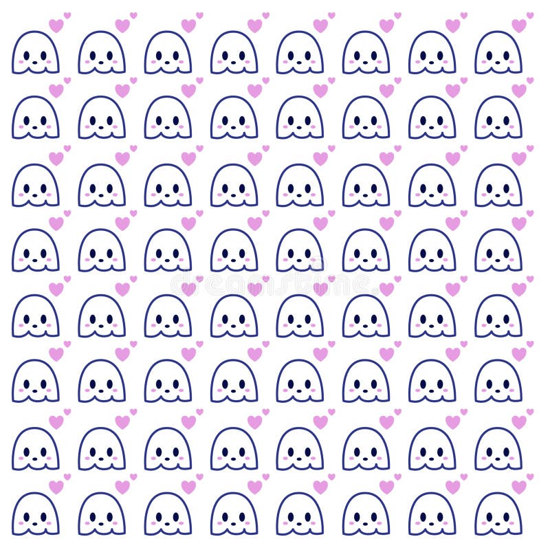 Halloween Ghosts Pattern Texture Background Stock Vector - Illustration ...