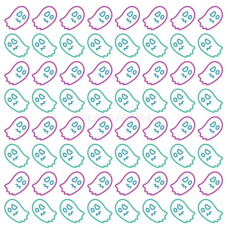 Halloween Ghosts Pattern Texture Background Stock Vector - Illustration ...