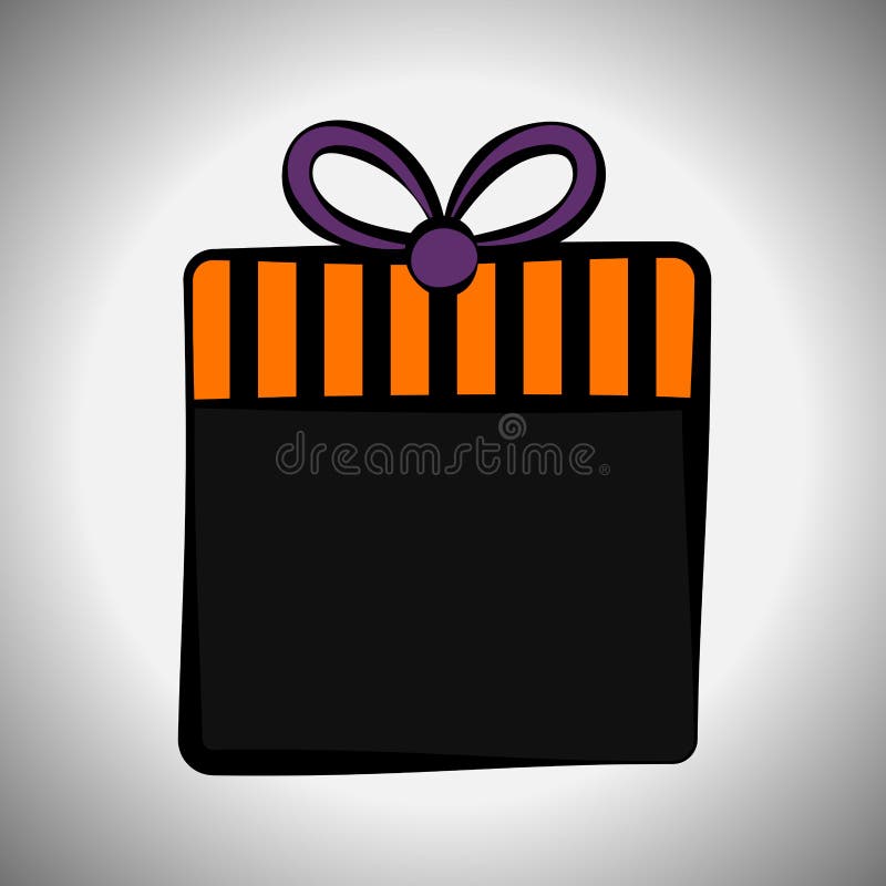 Halloween gift box stock vector. Illustration of event - 162609652
