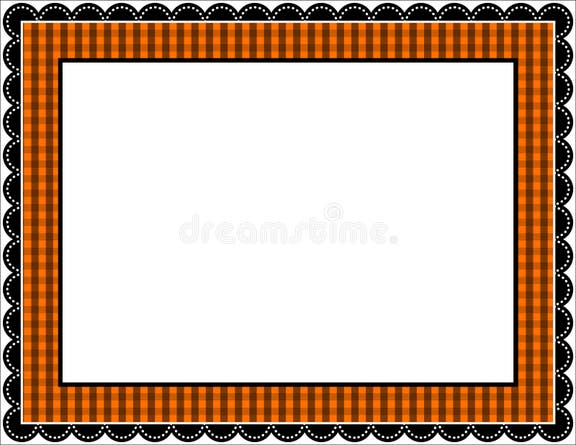 Halloween Gingham Border Stock Illustrations – 18 Halloween Gingham ...