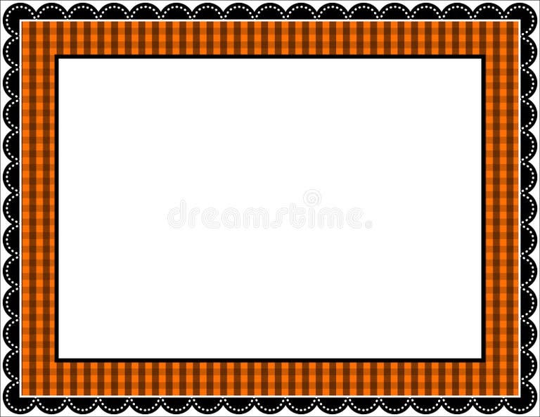 Halloween Gingham Border Stock Illustrations – 18 Halloween Gingham ...