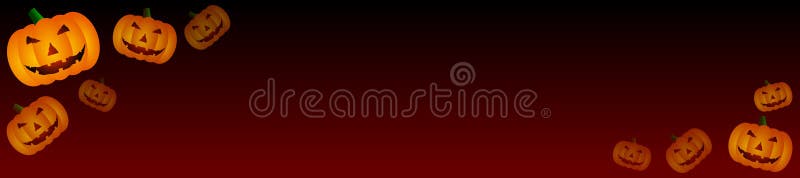 Halloween Header 2 stock illustration. Illustration of party - 5851434