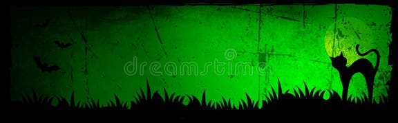 Halloween Header / Background Stock Illustration - Illustration of ...