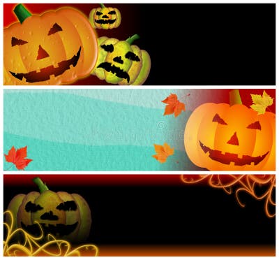Halloween Headers stock illustration. Illustration of halloween - 9767351