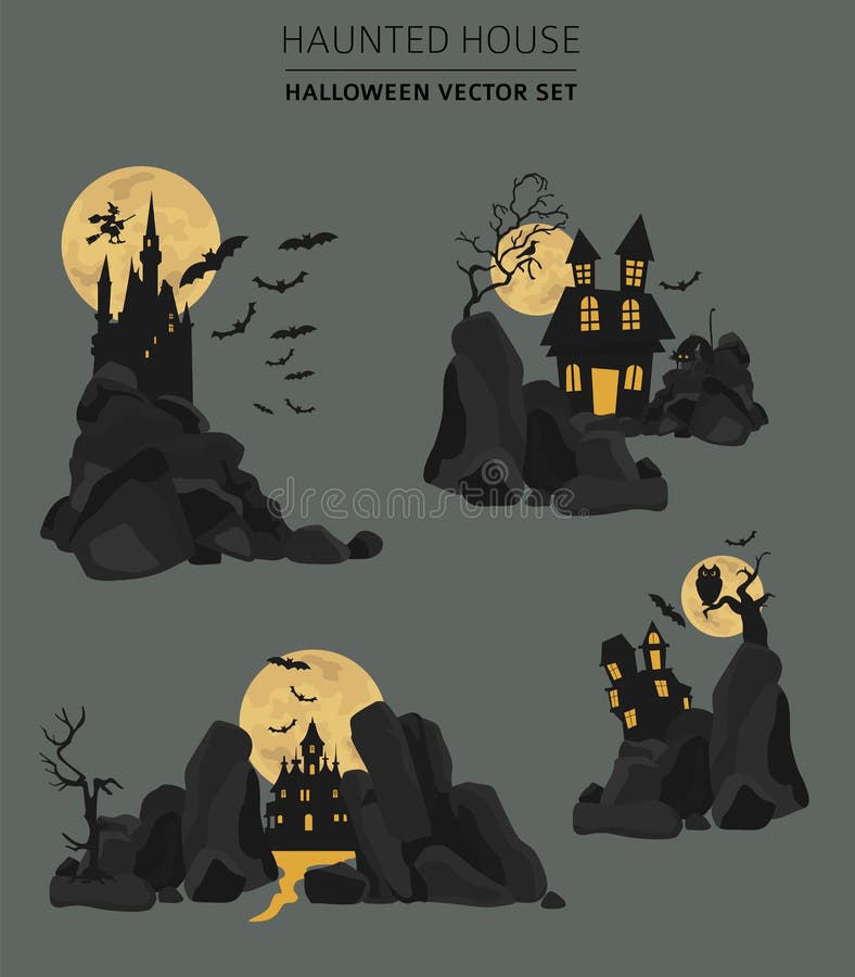 Halloween Holiday Info Graphic Elements. Flat Design Stock Vector ...