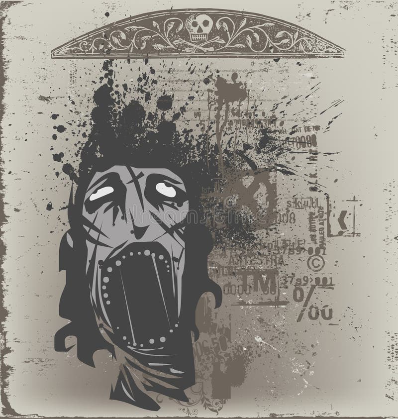 Halloween horror head stock vector. Illustration of icons - 21135065