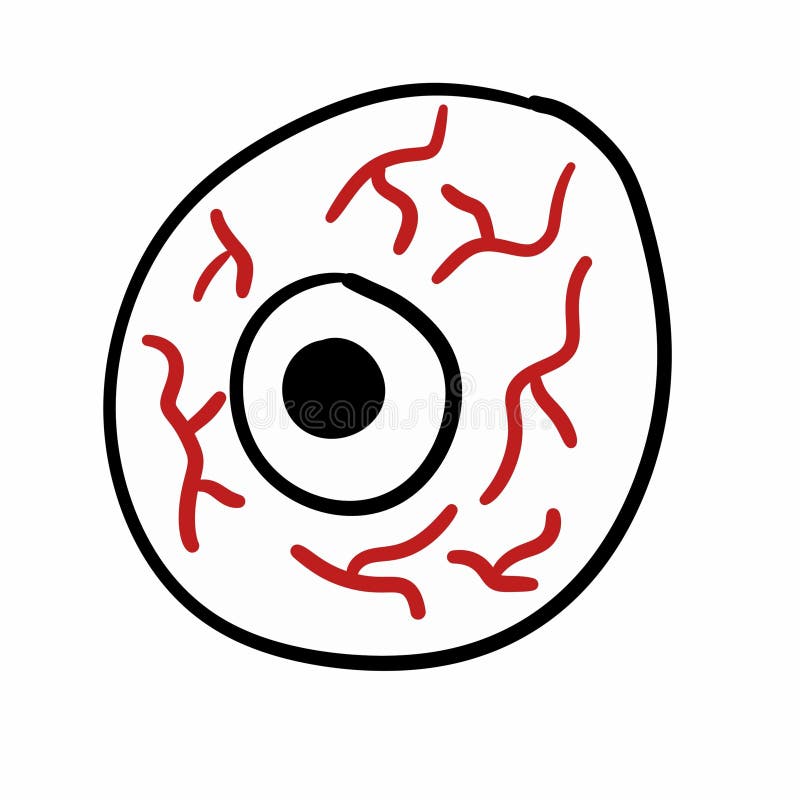 Halloween Human Eye Icon, Illustration Stock Illustration ...