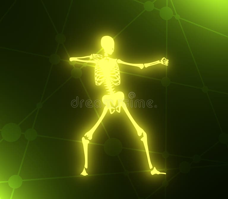 Halloween human skeleton stock illustration. Illustration of cartoon ...