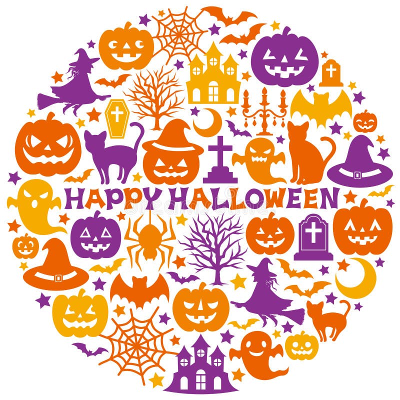 Halloween Circle Stock Illustrations – 7,385 Halloween Circle Stock ...