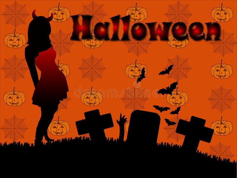 Halloween stock illustration. Illustration of cemetery - 78916082