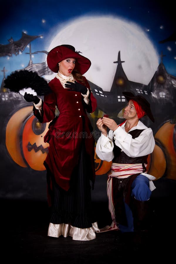 Halloween lady pirate stock photo. Image of costume, treat - 10821586