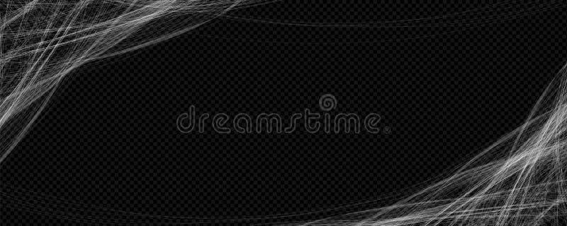 Halloween Line Cobweb Effect Vector Horror Frame Stock Vector ...