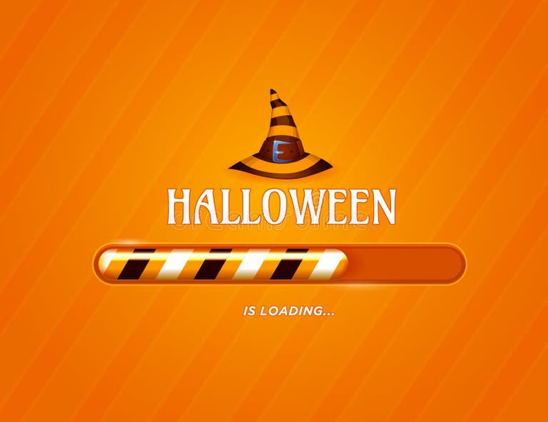Halloween Loading Bar, Holiday Load Indicator Stock Vector ...