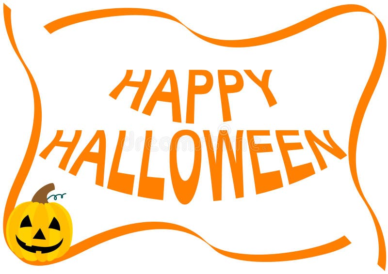 Gullig Mall För Halloween Inbjudan- Eller Hälsningkort Med Tecknad ...