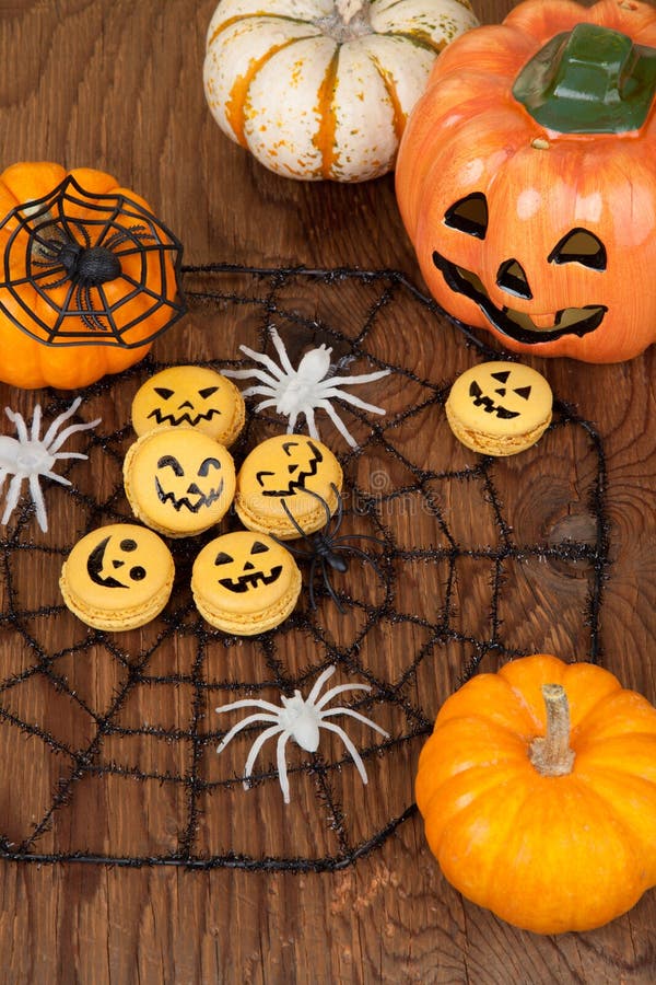 Halloween Macaroons stock image. Image of french, dessert - 42768719