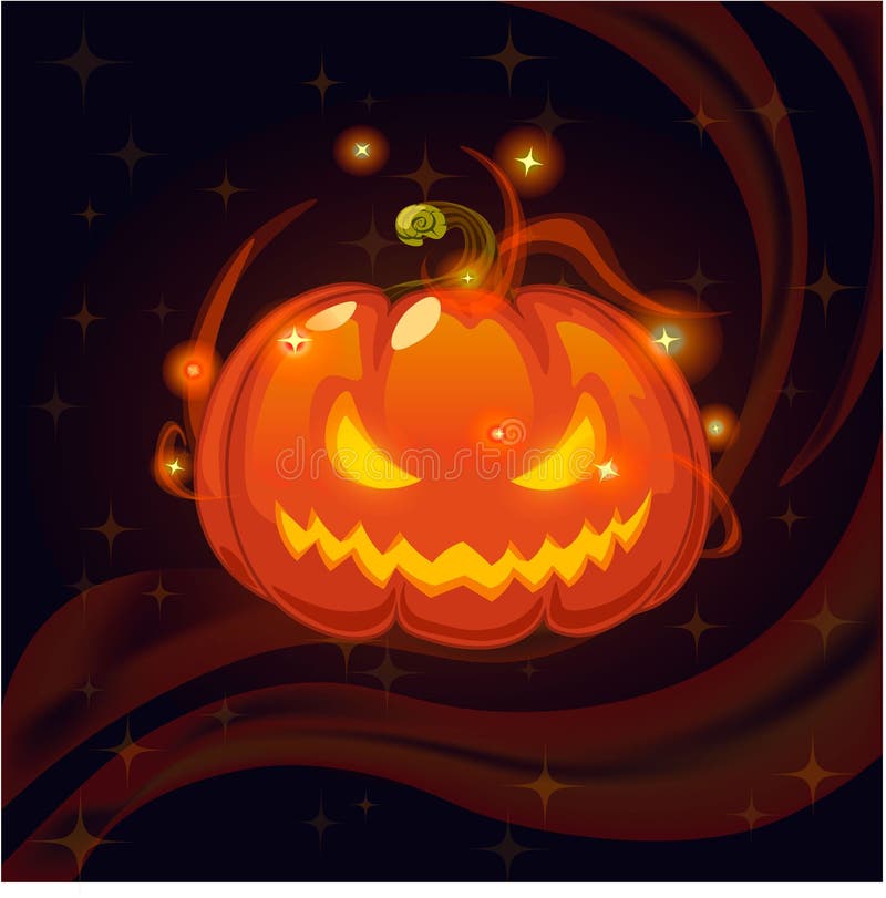 Halloween magic pumpkin stock vector. Illustration of mobile - 94514474
