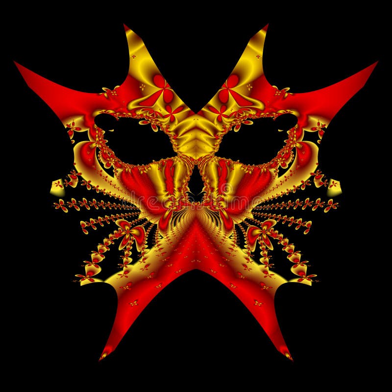 Golden demon mask stock illustration. Illustration of evil - 8162254